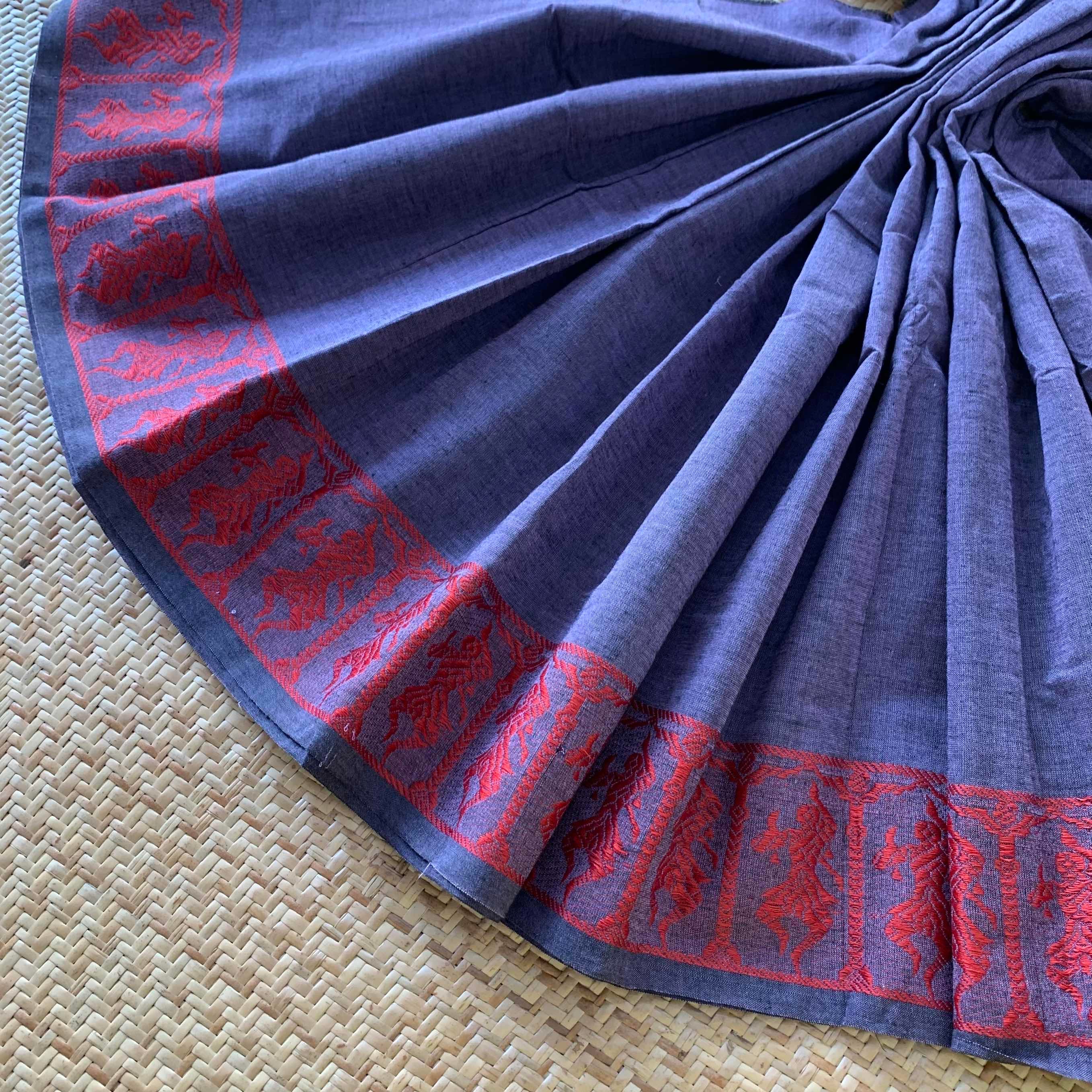 Purple, Dance practice saree – villvam